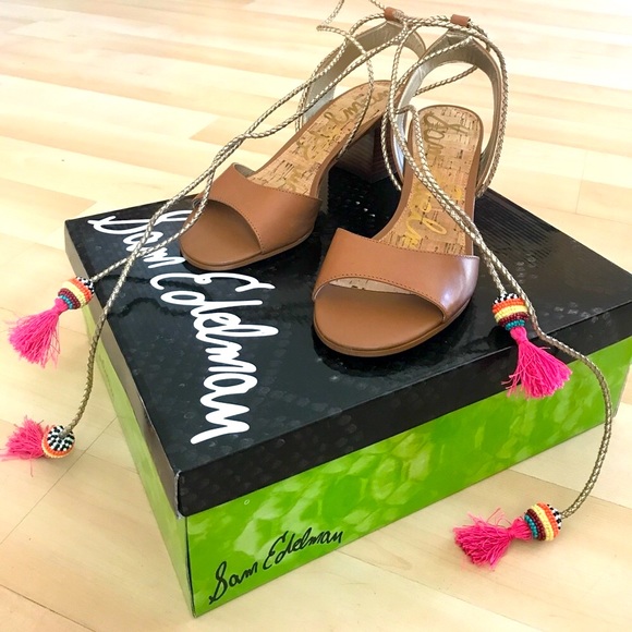 Sam Edelman | Shoes | New Brown Sam Edelman Leather Sandals In Box ...